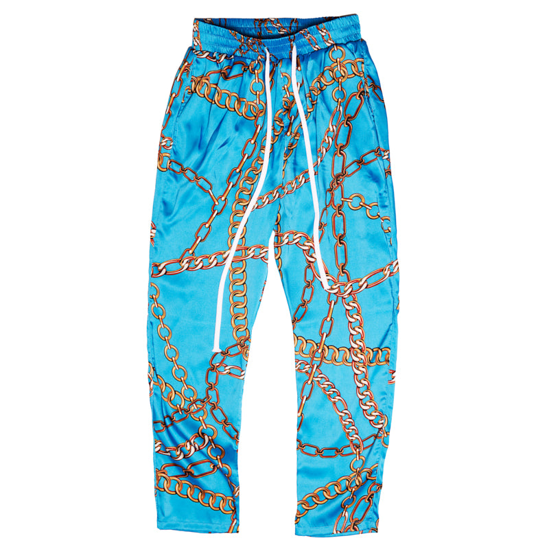Blue Chains Silk Pants – southsidelabel.com